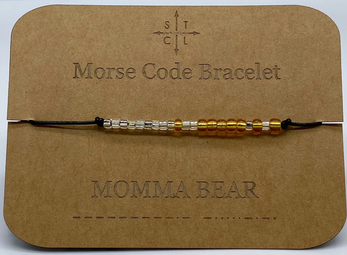 Morse Code Momma Bear – Sky's The Limit Creations, LLC